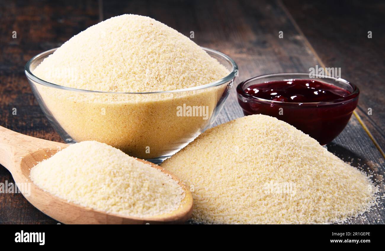 Semolina pudding jam hi-res stock photography and images - Alamy