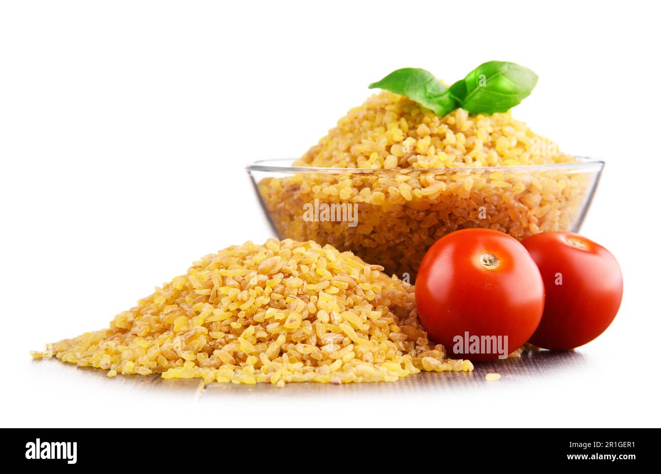 Food background uncooked bulgur Cut Out Stock Images & Pictures - Alamy