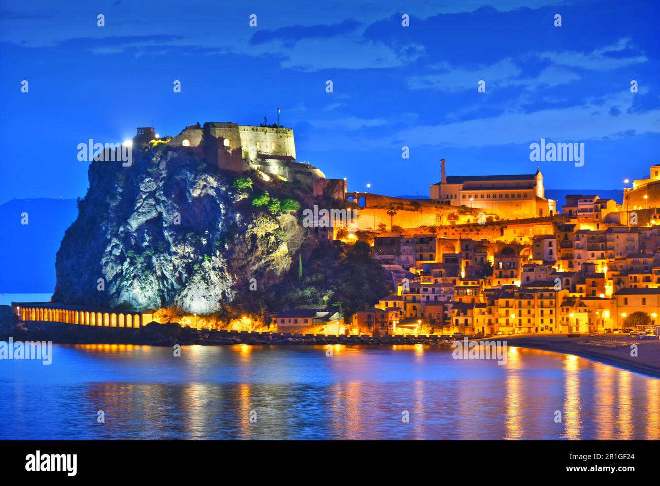 The city of Scilla in the Province of Reggio Calabria, Italy Stock ...
