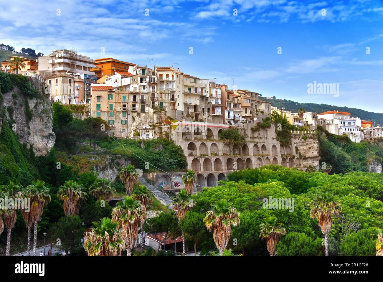 The city of Tropea in the Province of Vibo Valentia, Calabria, Italy ...
