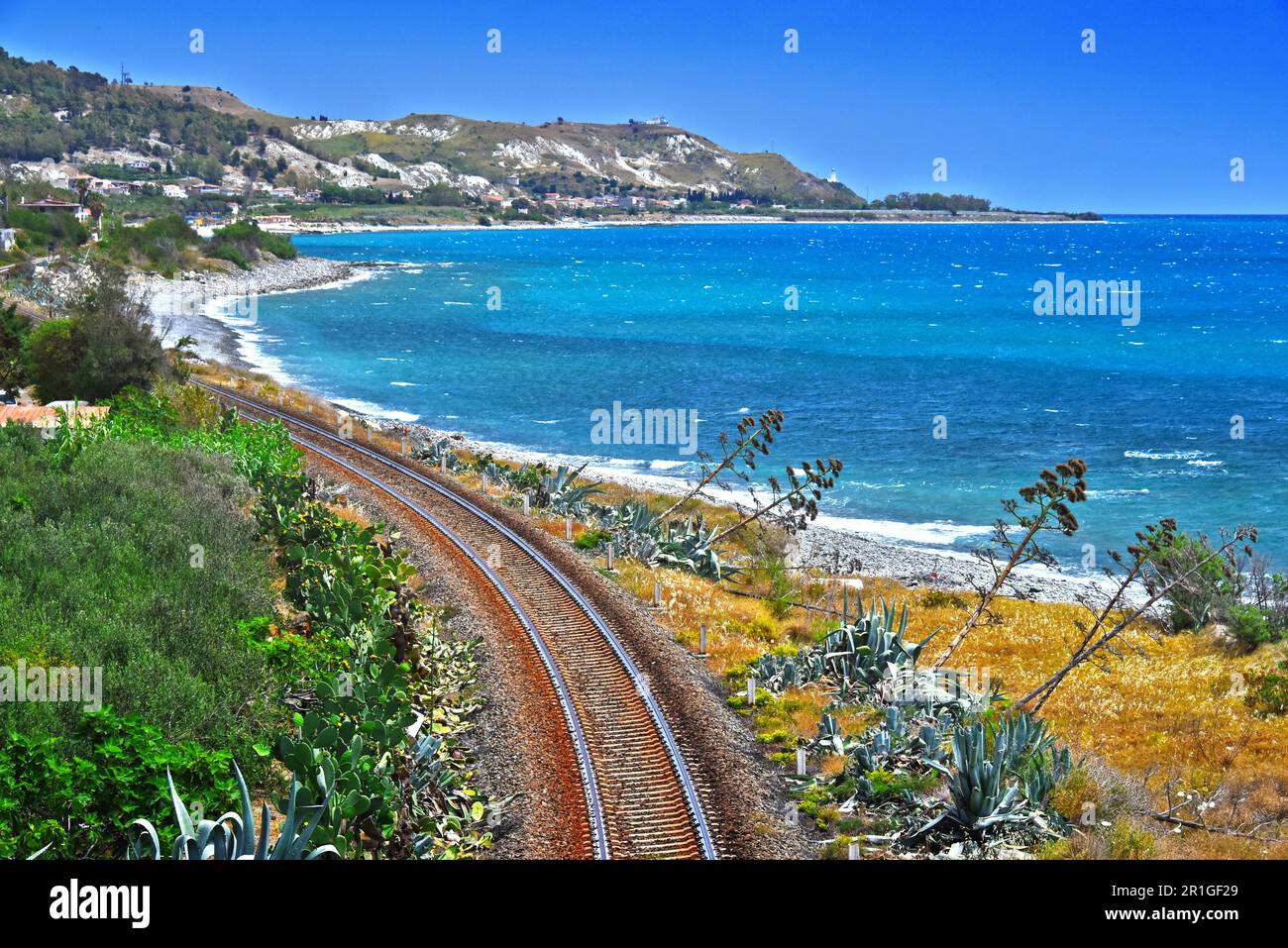 Landscape view of the southern coast of Calabria, Italy Stock Photo - Alamy