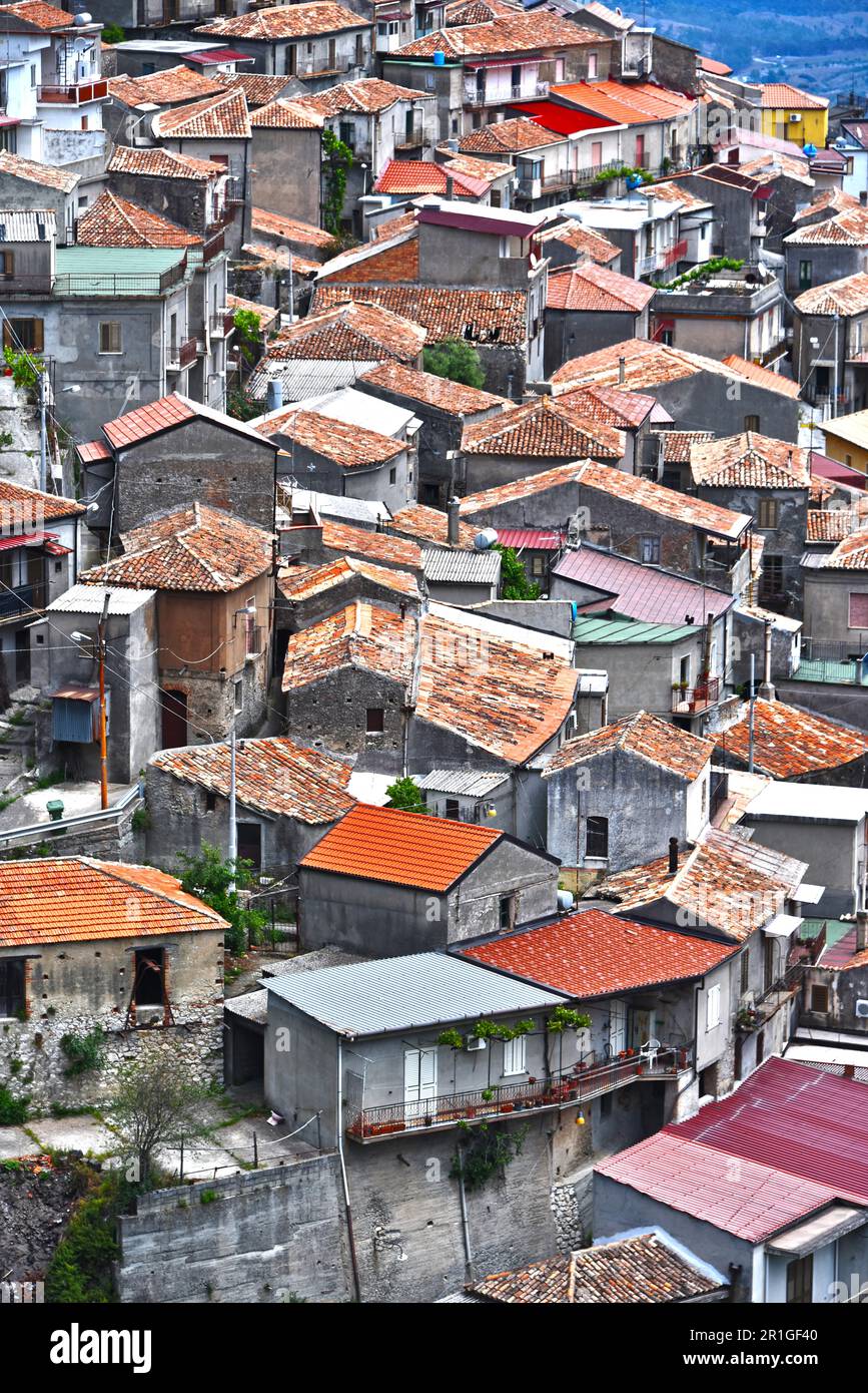 The village of Staiti in the Province of Reggio Calabria, Italy Stock ...