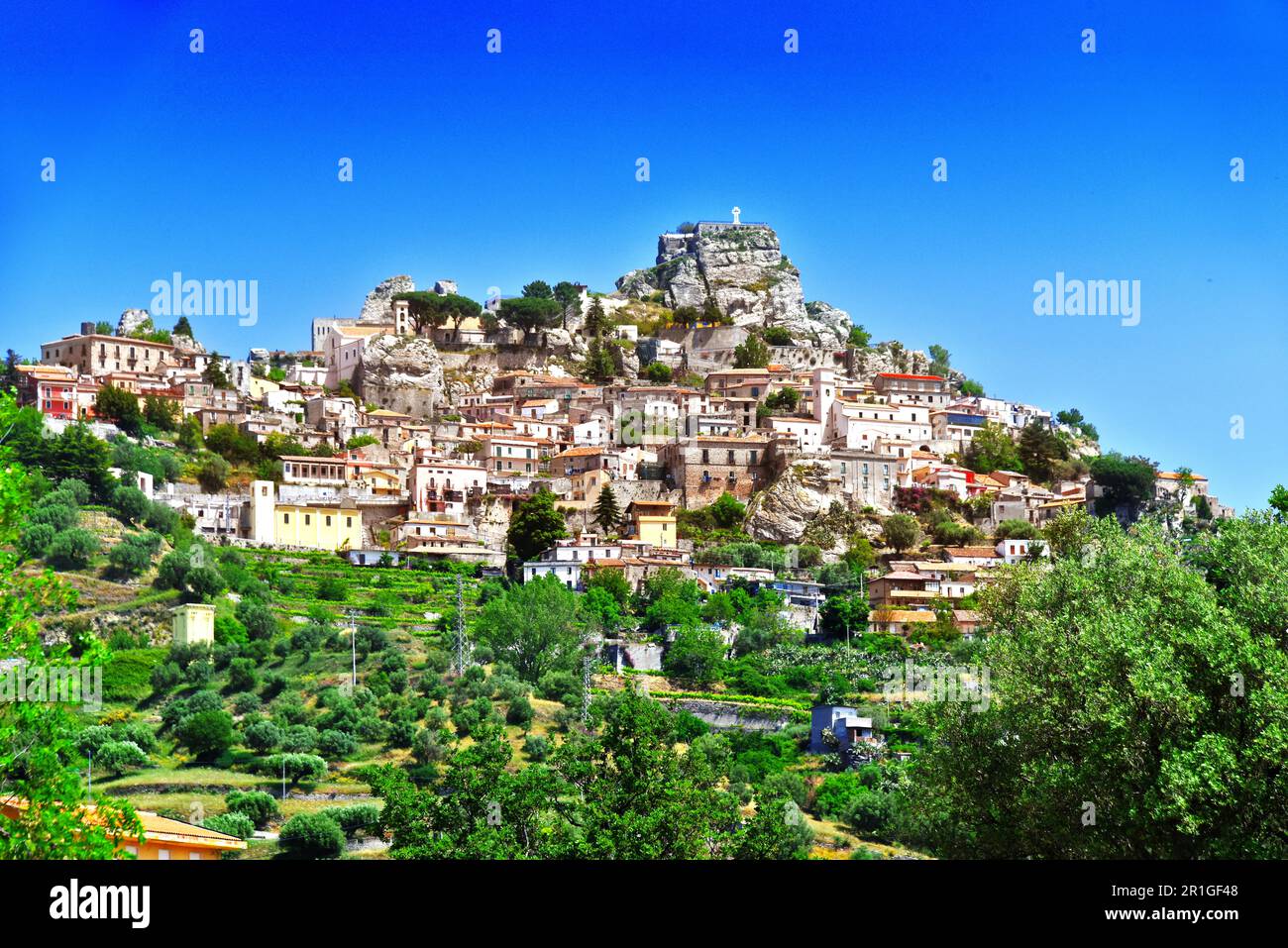 The village of Bova in the Province of Reggio Calabria, Italy Stock ...