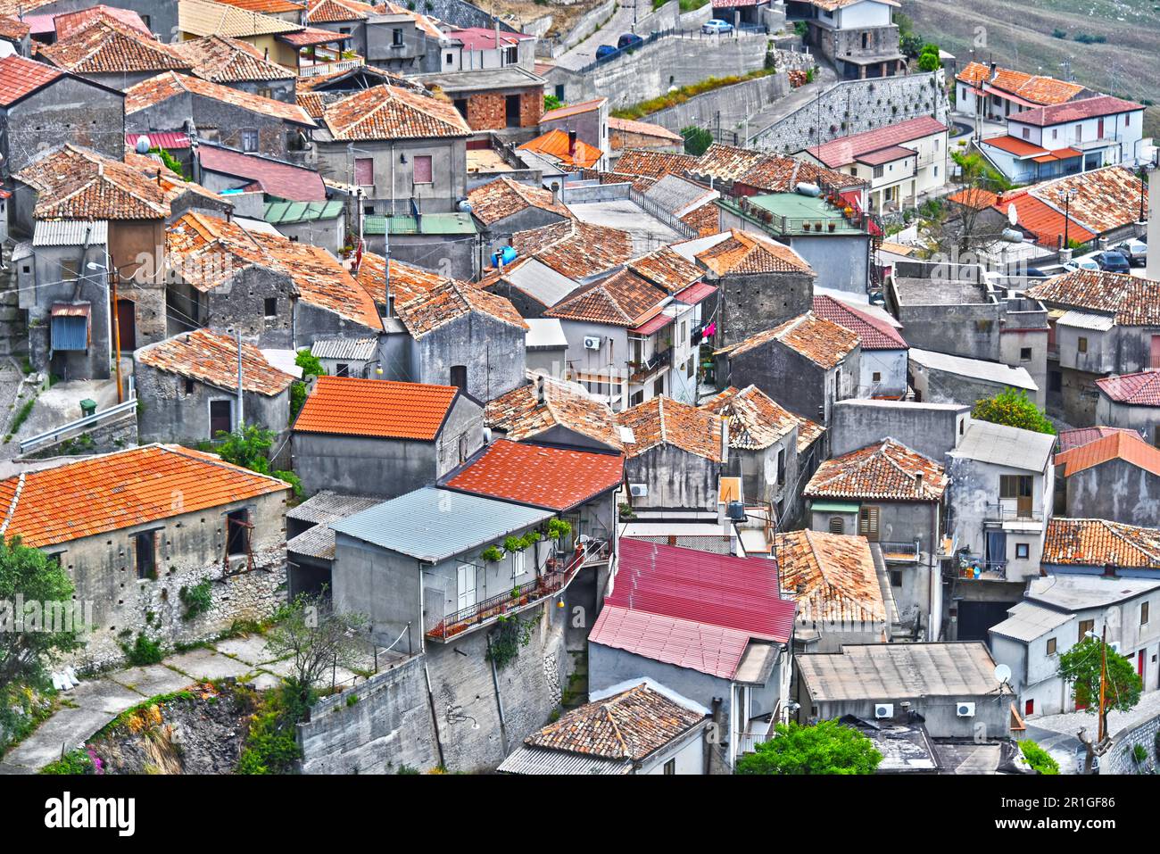 The village of Staiti in the Province of Reggio Calabria, Italy Stock ...