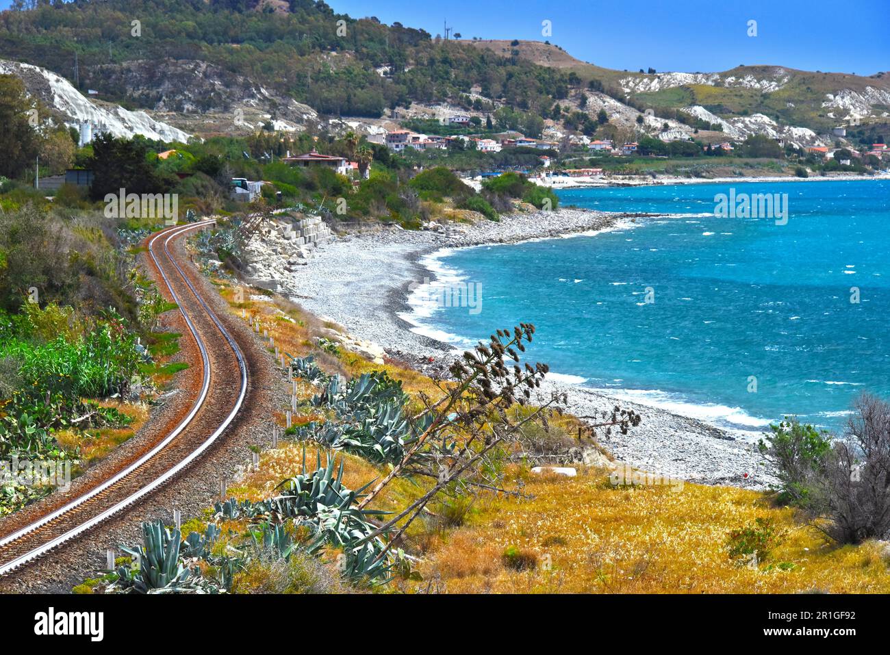 Landscape view of the southern coast of Calabria, Italy Stock Photo - Alamy
