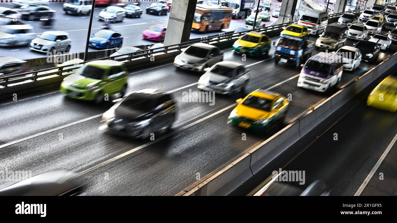 Controlled-access highway in Bangkok during rush hour Stock Photo - Alamy
