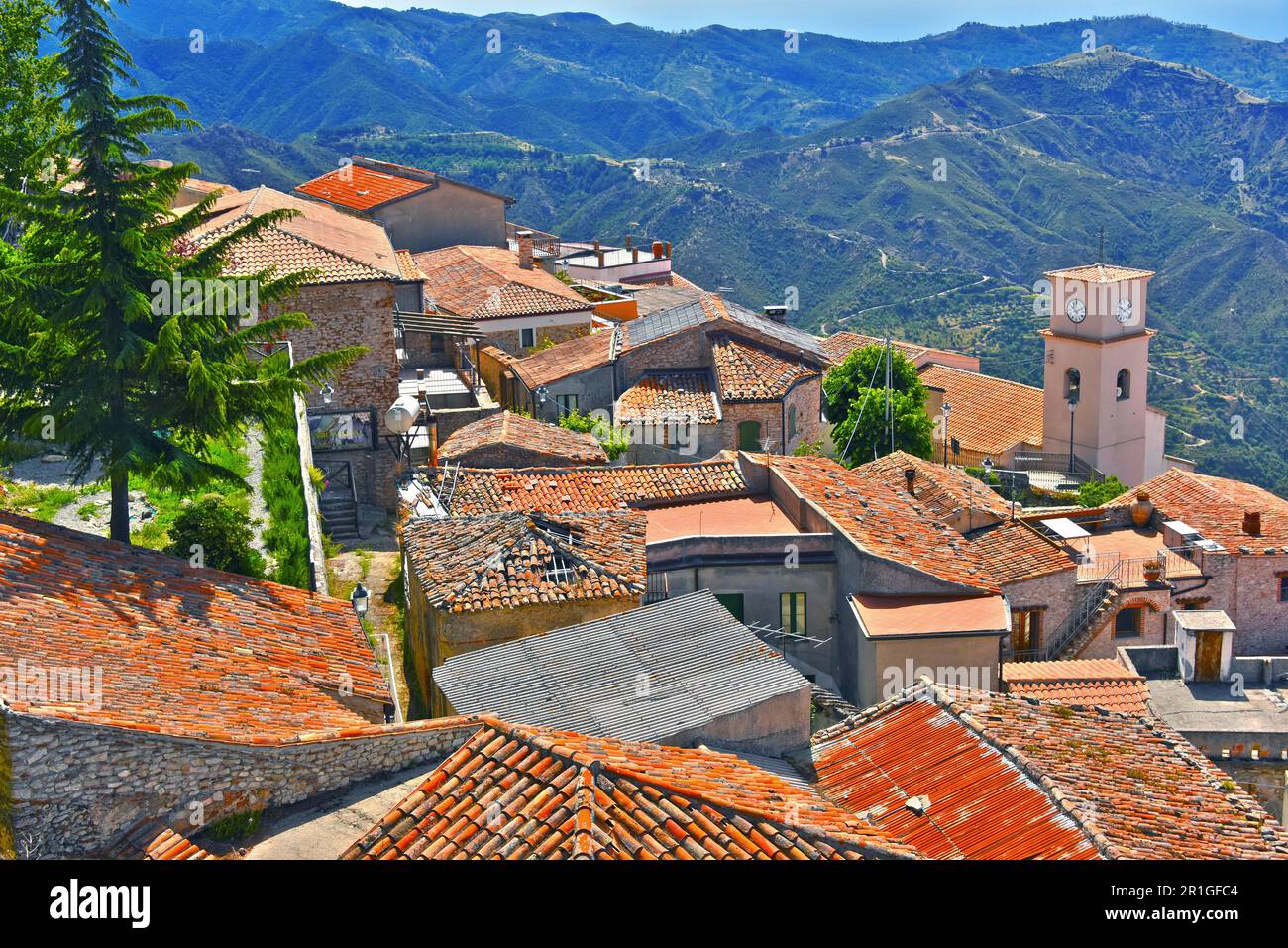 The village of Bova in the Province of Reggio Calabria, Italy Stock ...