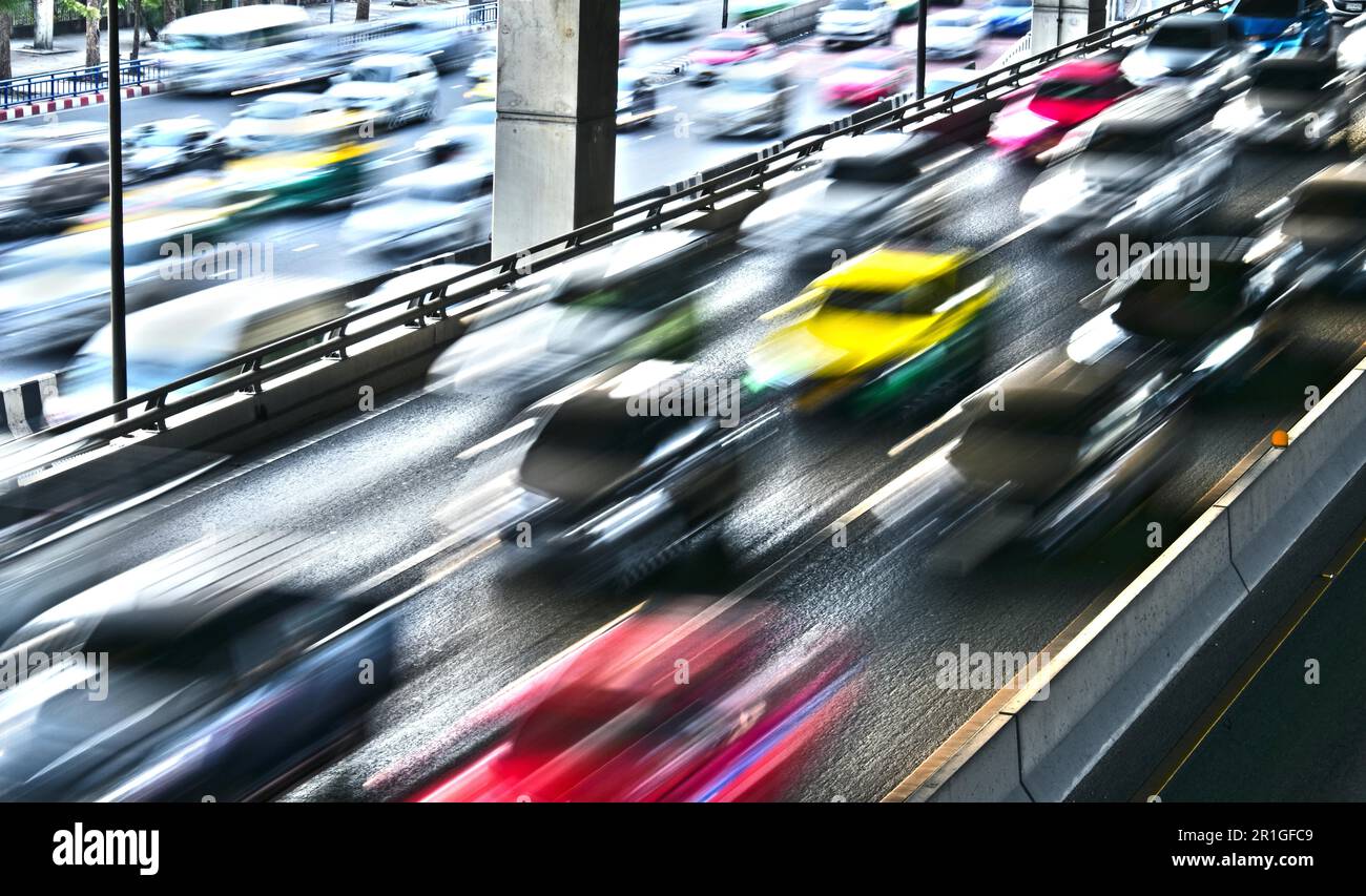 Controlled-access highway in Bangkok during rush hour Stock Photo - Alamy