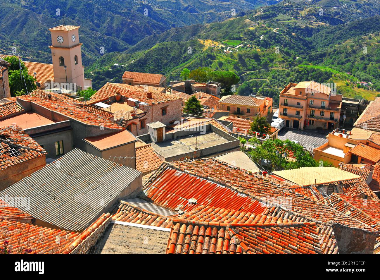 The village of Bova in the Province of Reggio Calabria, Italy Stock ...