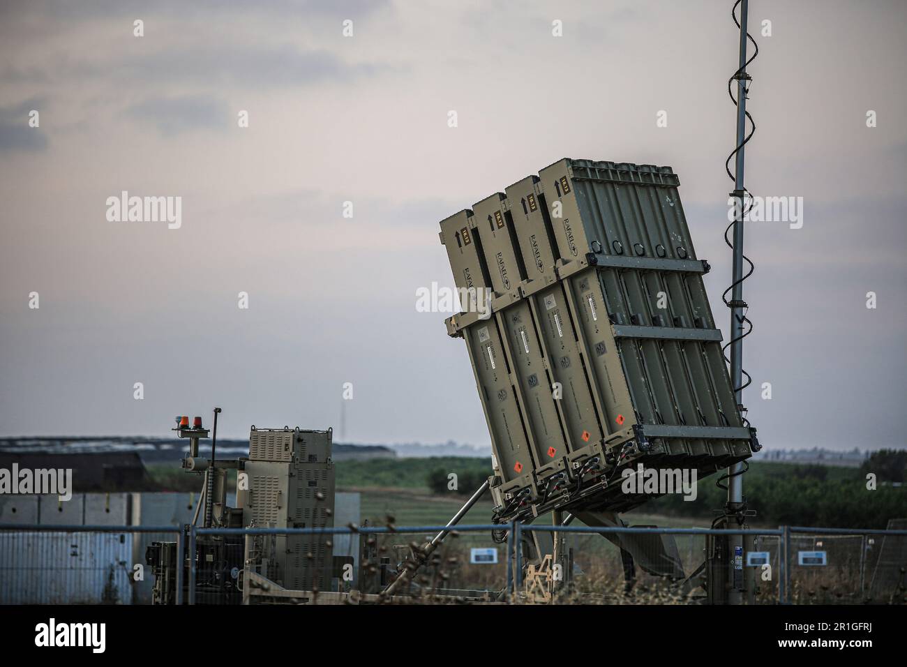 General view of Israel's Iron Dome air defense system specifically ...