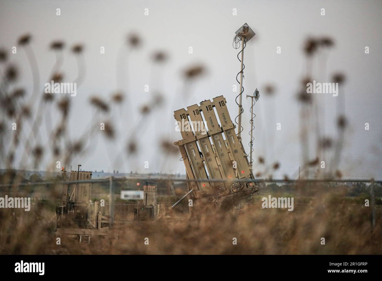 General view of Israel's Iron Dome air defense system specifically ...