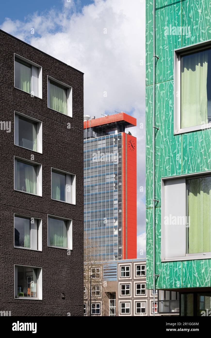 Delft, Netherlands - DUWO Student Housing by Mecannoo, TU Delft campus ...