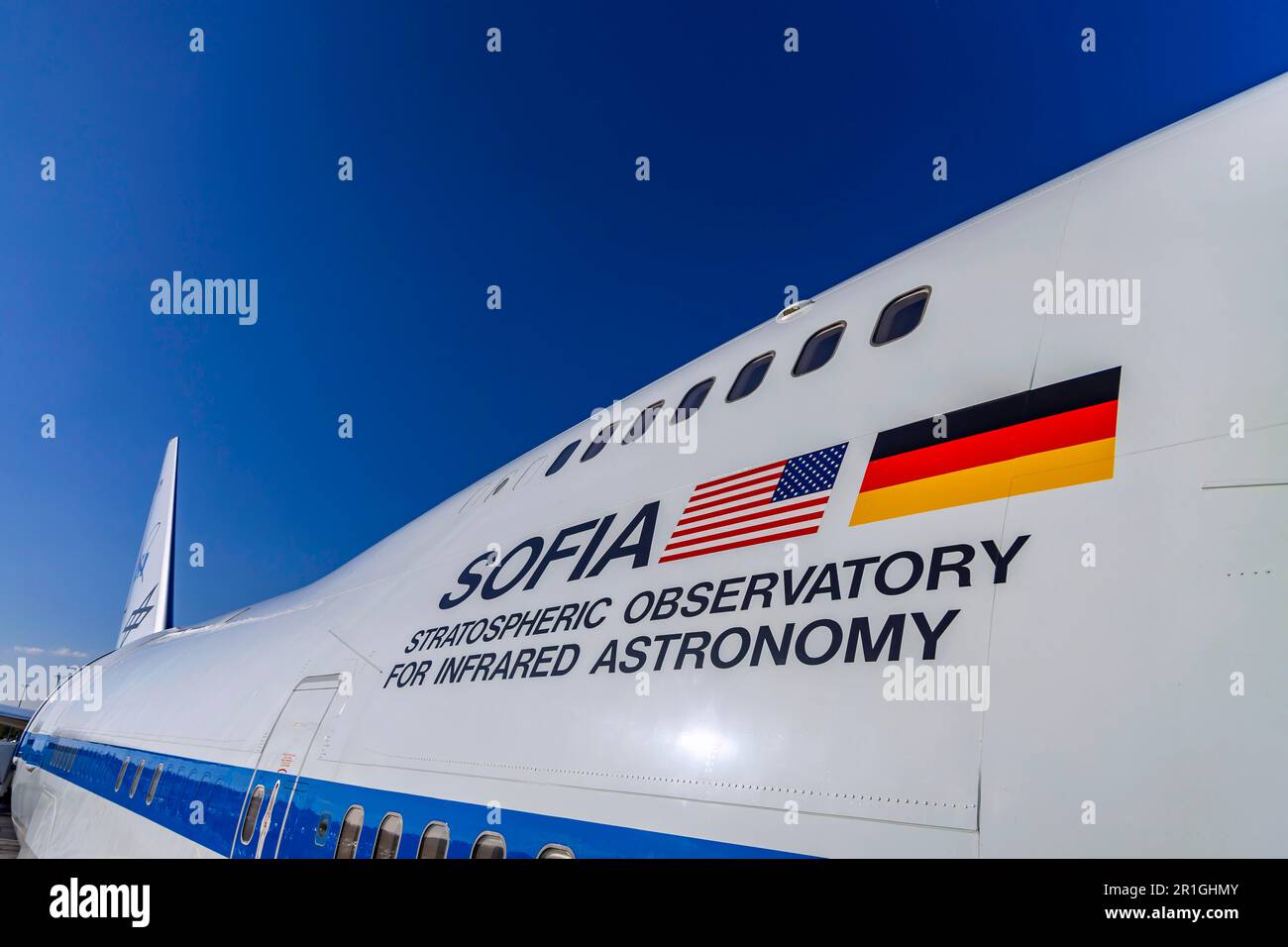 Flying Observatory SOFIA, Boeing 747 SP, SOFIA (Stratospheric Observatory for Infrared Astronomy ...