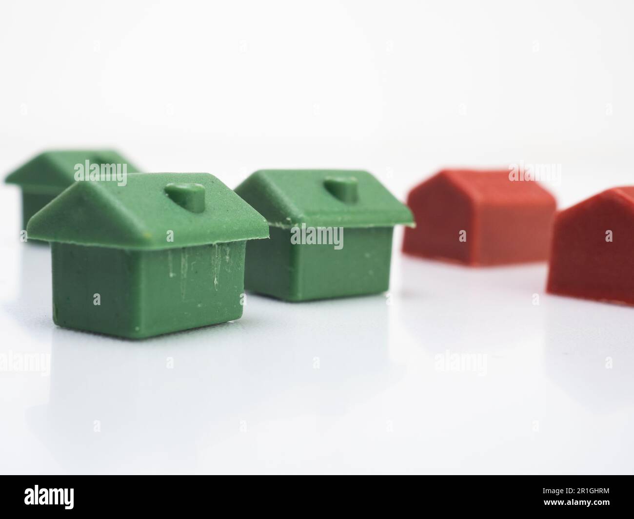 House miniature toys that made from recycled plastic Stock Photo - Alamy