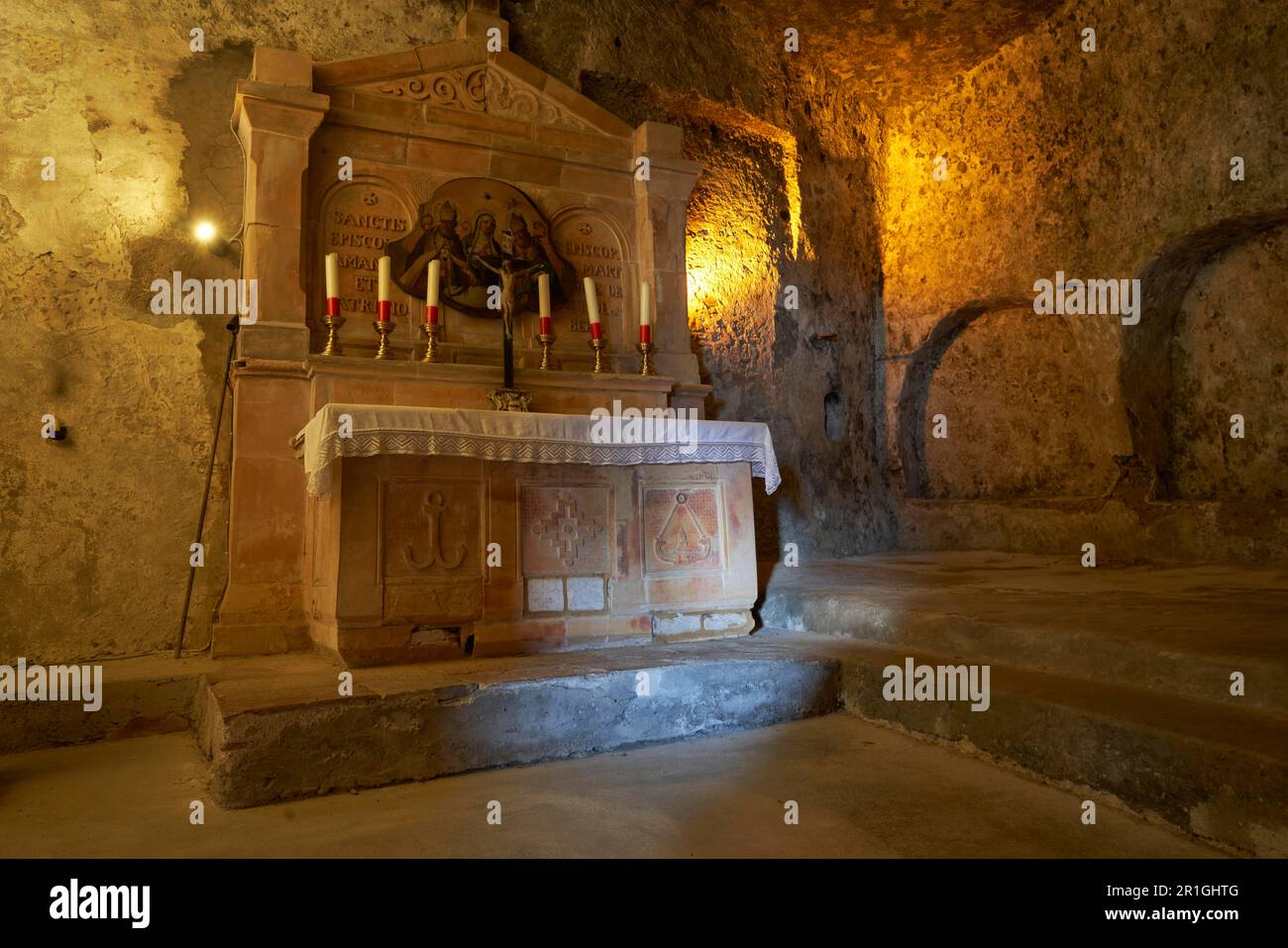 Early Christian Gertrauden Chapel, St. Peter's Cemetery Catacombs ...