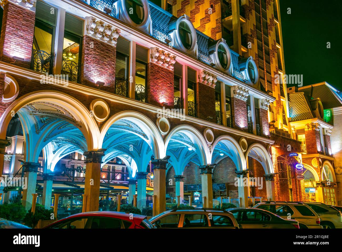 BATUMI, GEORGIA - OCT 28, 2018: Architecture of Batumi Piazza in the ...