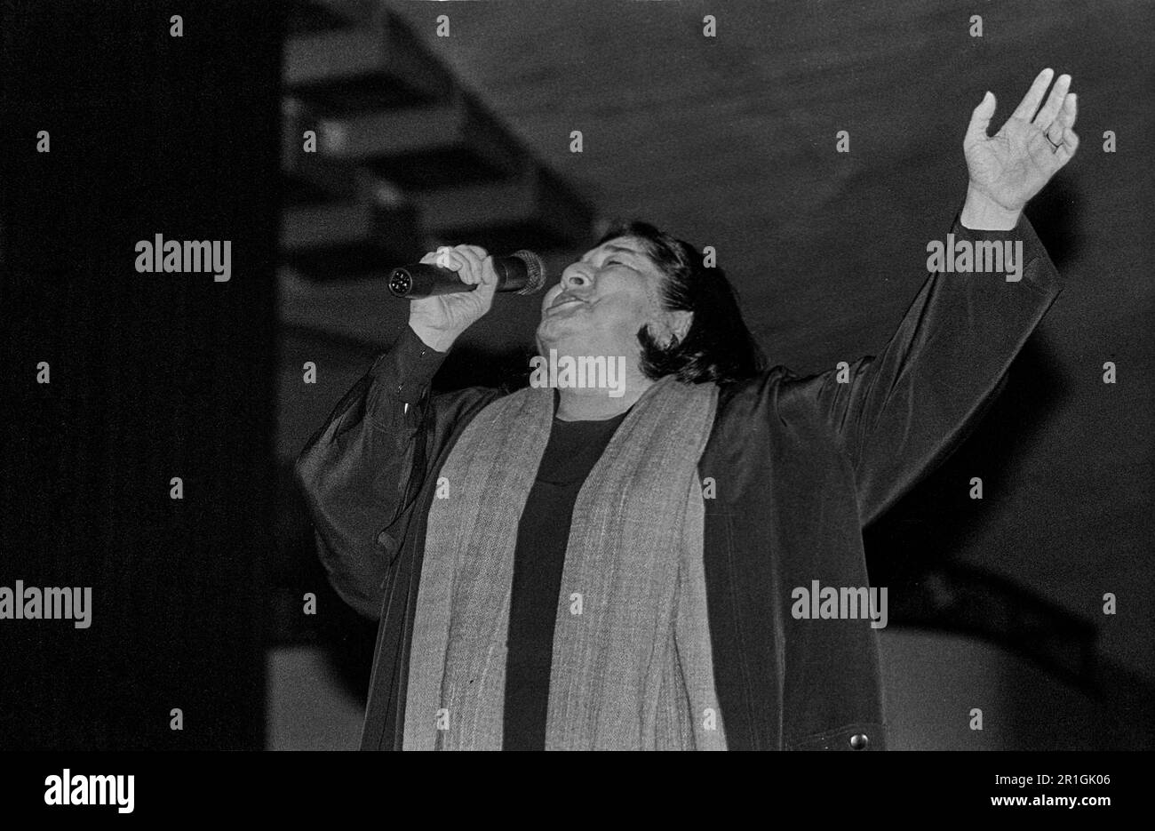 GDR, Berlin, 12.02.1990, Political Festival in the Werner-Seelenbinder ...