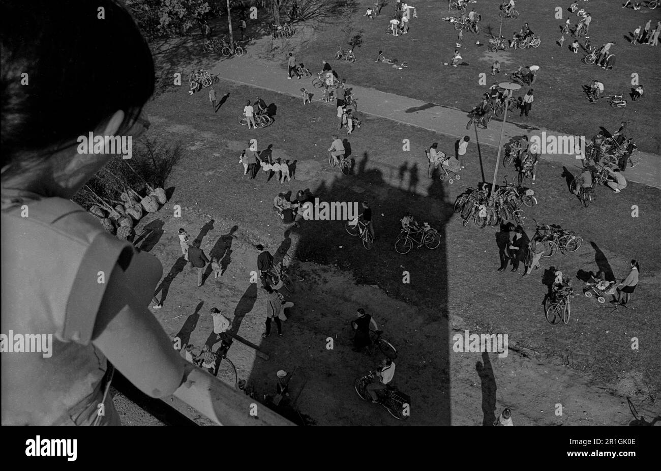 Red watchtower Black and White Stock Photos & Images - Alamy