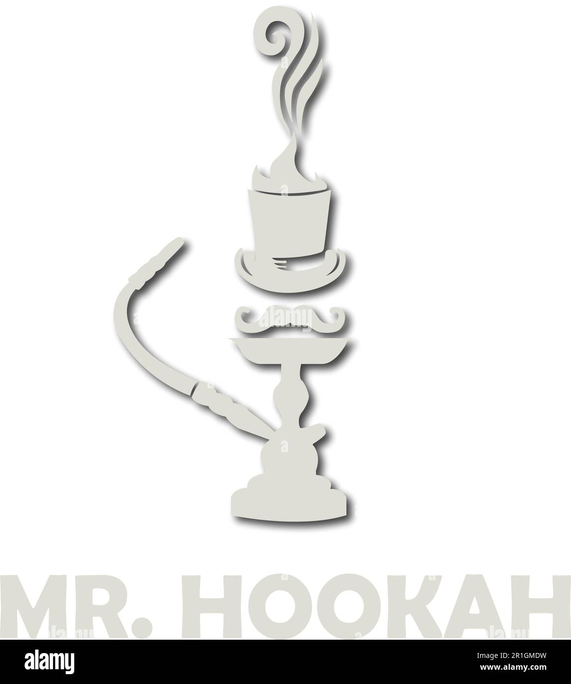 The Mr. Hookah Logo Template is a captivating and visually appealing ...
