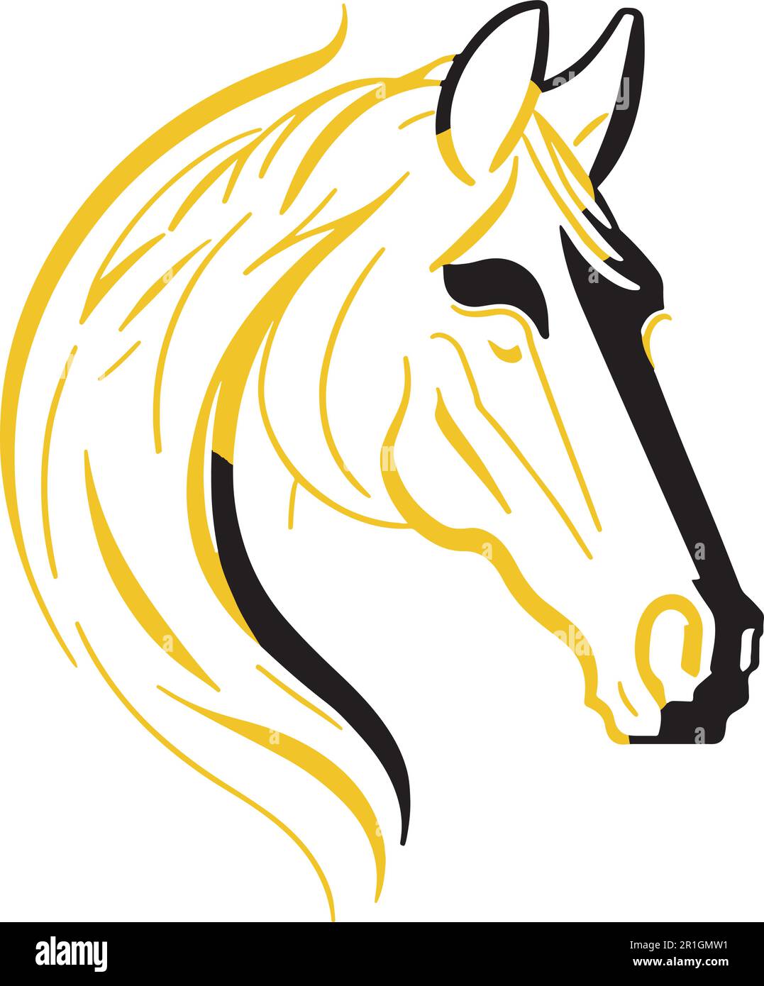 Horse Head Outline Drawings