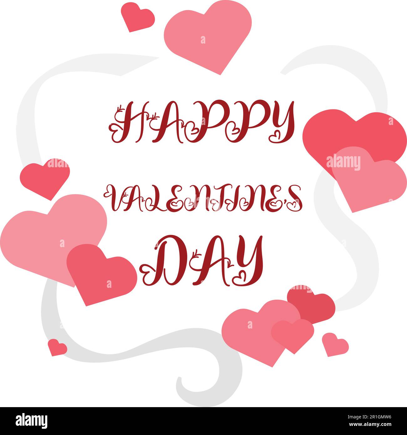Our Happy Valentine Background Template Design Vector File Is A