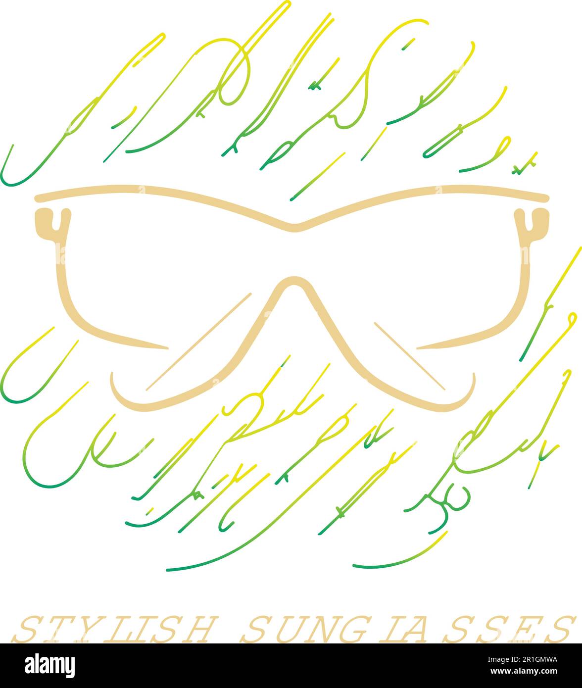 The Stylish Sunglasses Logo Template is a high-quality vector file that ...