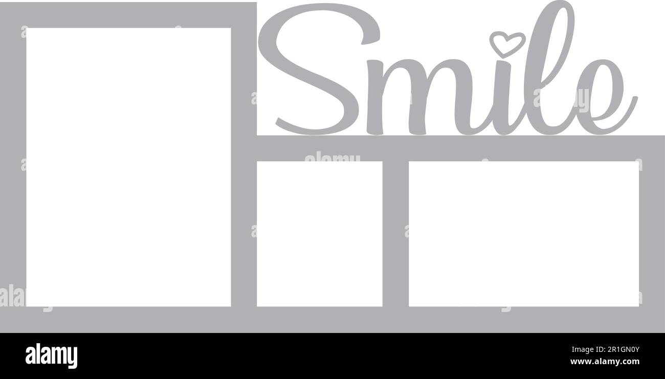 Smile Family Photo Frame Vector File Stock Vector Image & Art - Alamy