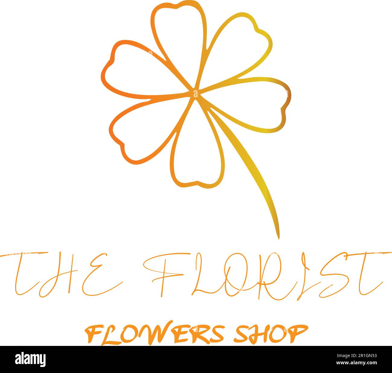 The Florist Flowers Shop Logo Template Vector File is a modern and ...
