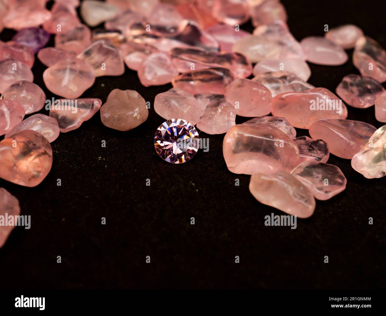 Beautiful diamond on shiny hi-res stock photography and images - Alamy