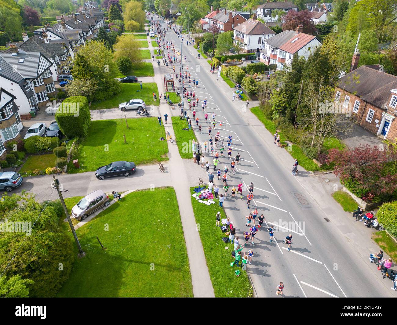 Leeds, UK. 14th May, 2023. Runners competing in the Rob Burrow Leeds ...