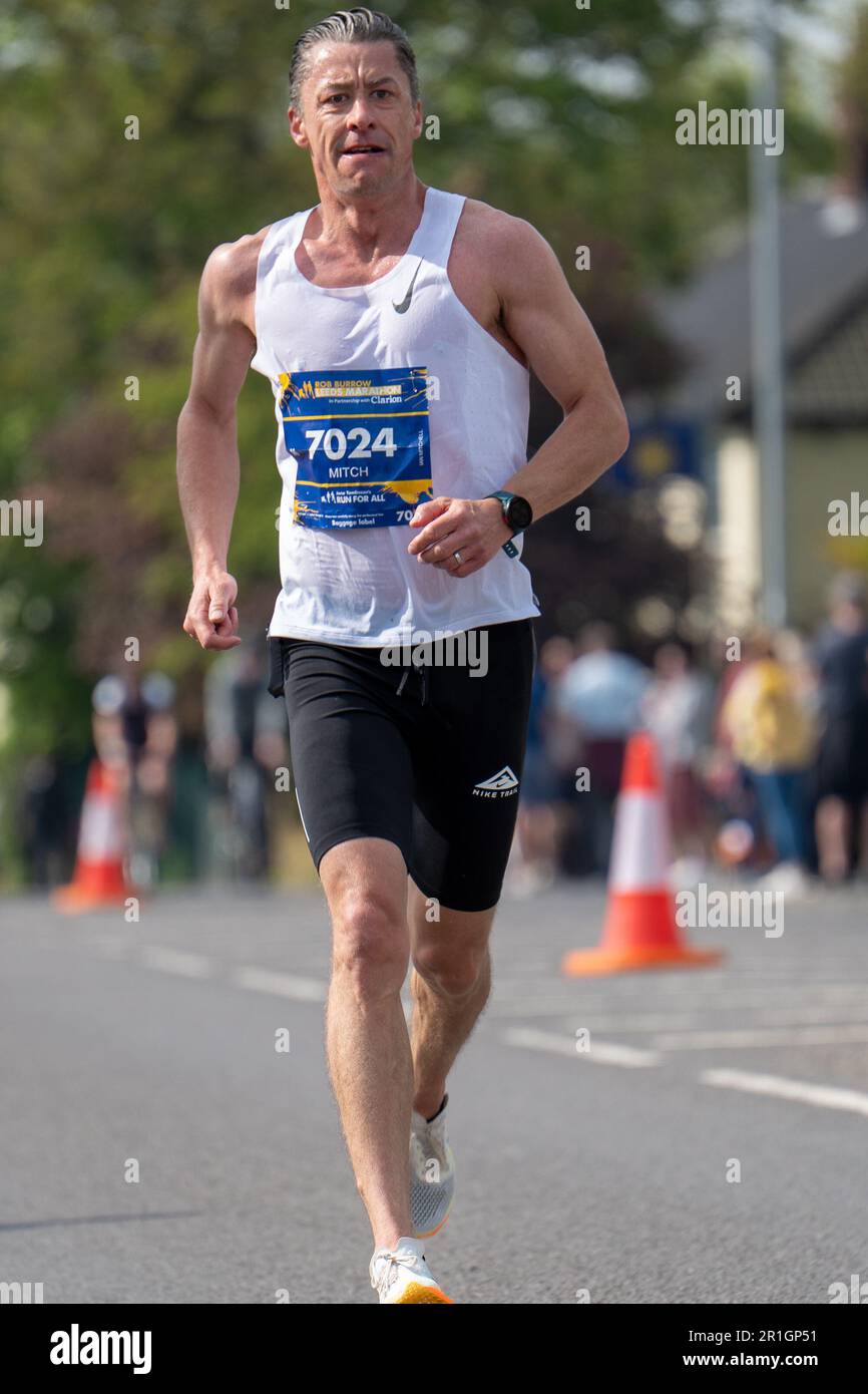 Leeds, UK. 14th May, 2023. Runners competing in the Rob Burrow Leeds ...