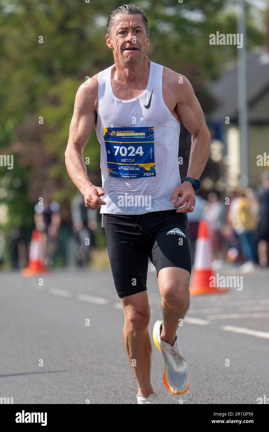 Leeds, UK. 14th May, 2023. Runners competing in the Rob Burrow Leeds ...