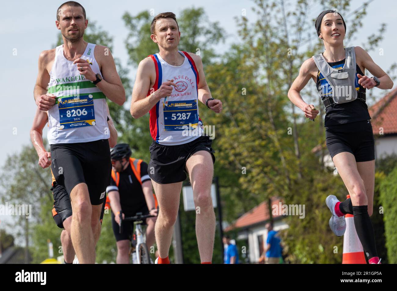 Leeds, UK. 14th May, 2023. Runners competing in the Rob Burrow Leeds ...