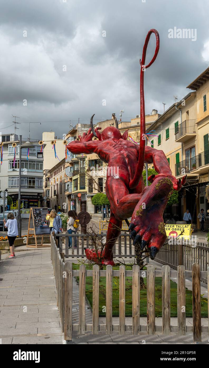 Manacor, Spain; april 30 2023: Manacor Encantat urban festival with ...