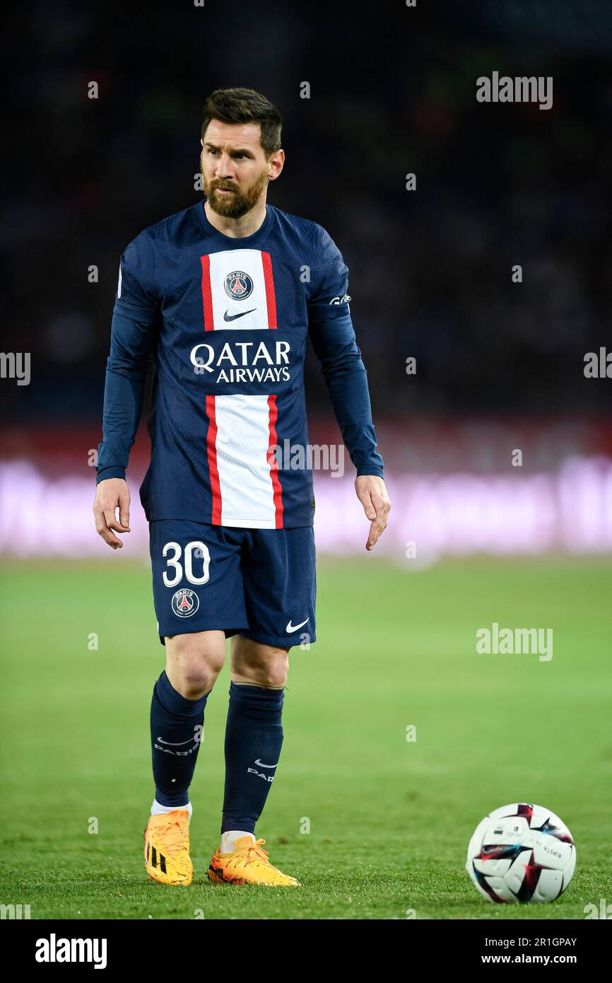 Paris, France. 14th May, 2023. Leo Lionel Messi during the Ligue 1 ...