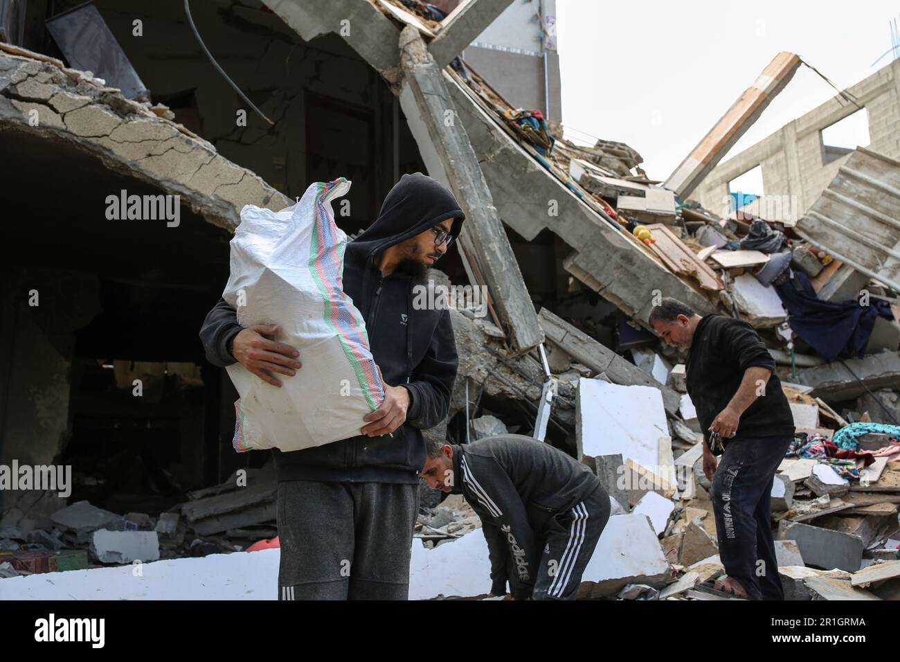 May 13, 2023, Gaza, Gaza strip, Palestine: Palestinian men from the ...
