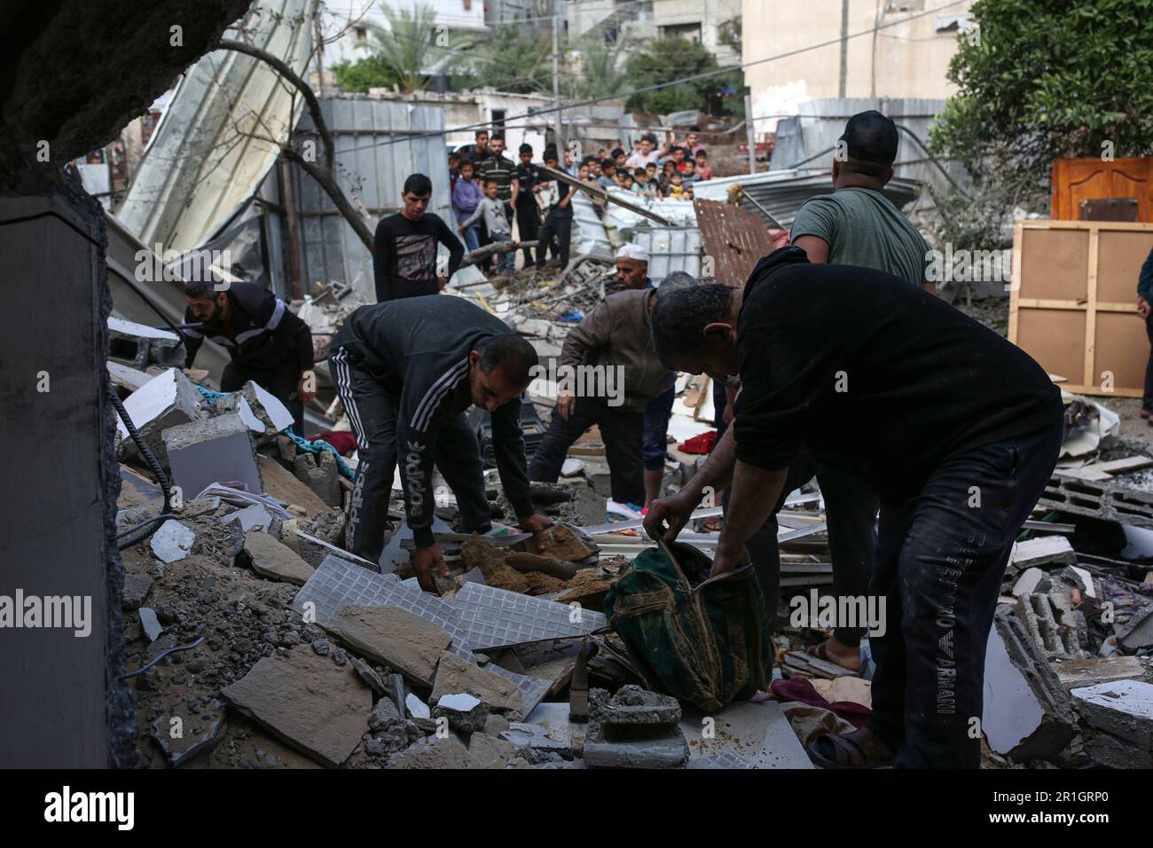 May 13, 2023, Gaza, Gaza strip, Palestine: Palestinian men from the ...