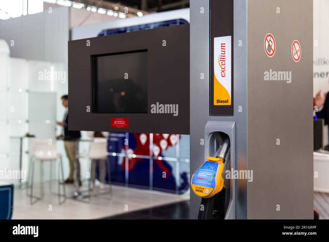 Munich, Germany. 12th May, 2023. Excellium diesel fuel dispenser on May ...