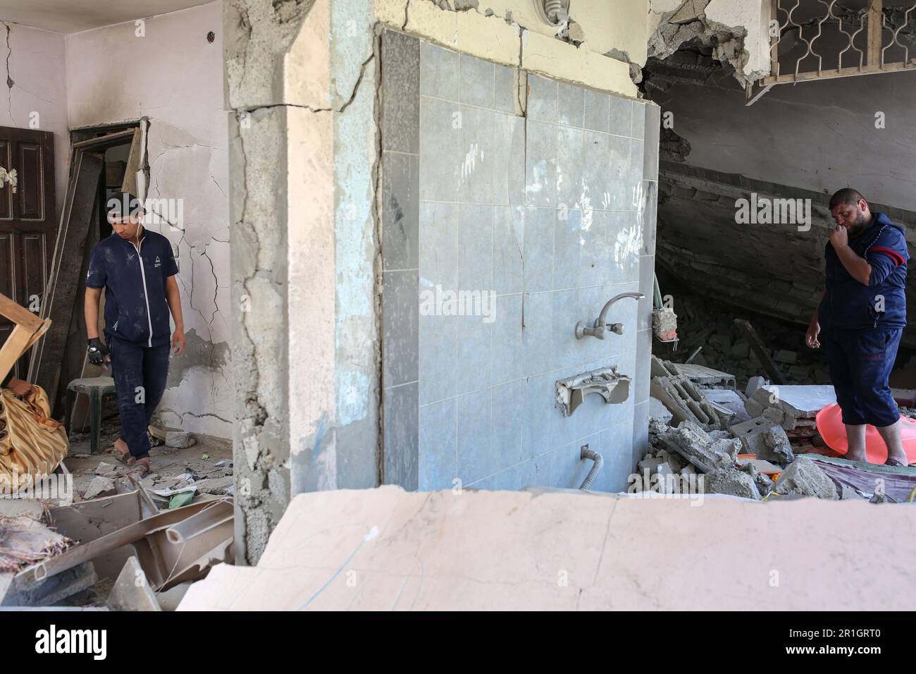 May 13, 2023, Gaza, Gaza strip, Palestine: Palestinian men from the ...