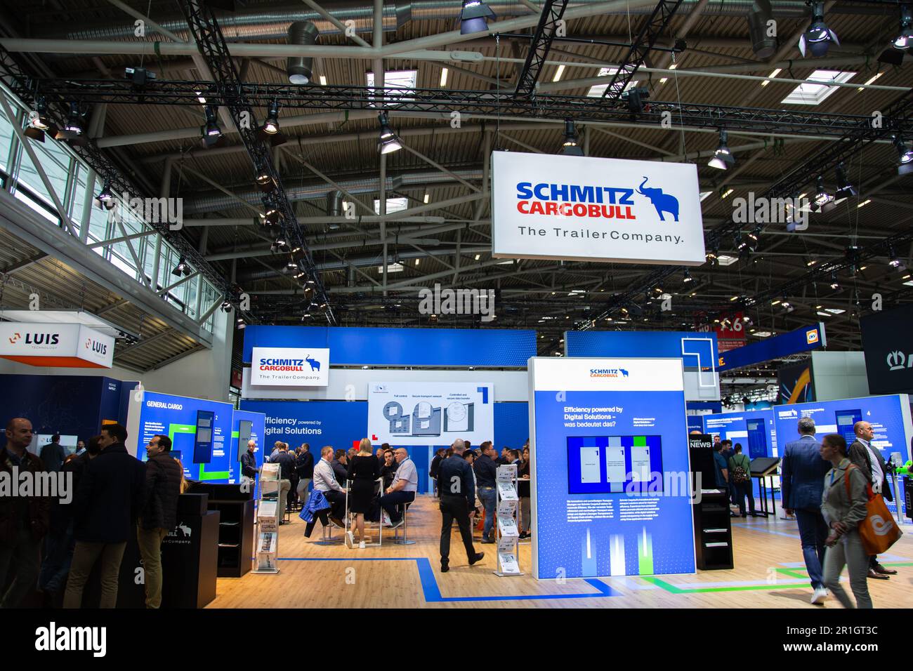 Munich, Germany. 12th May, 2023. Schmitz Cargobull booth on May 12 ...