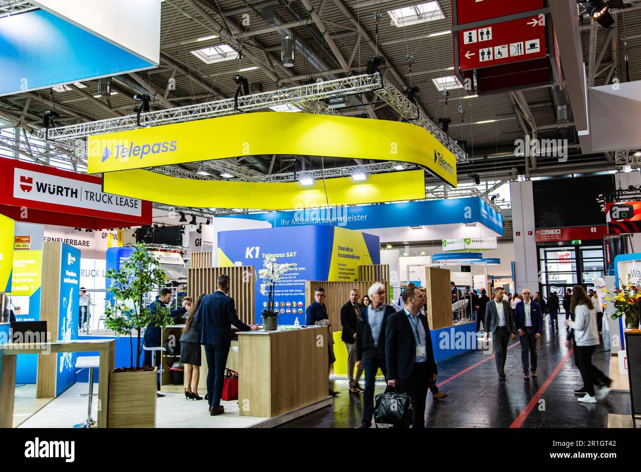 Munich, Germany. 12th May, 2023. Telepass booth on May 12, 2023 at the ...