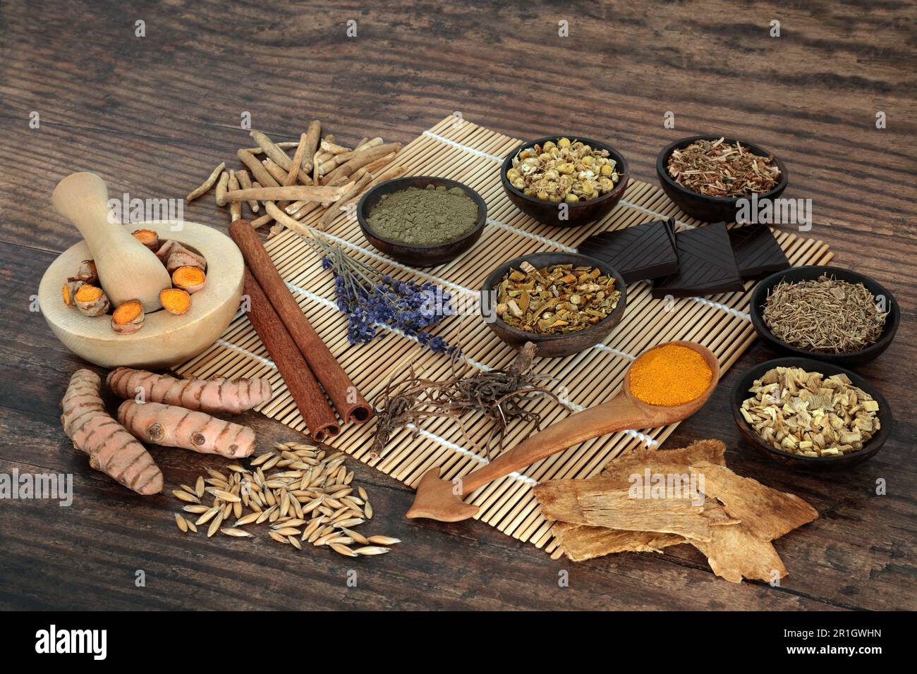 Nervine food herbal plant medicine collection. Heals and calms the ...