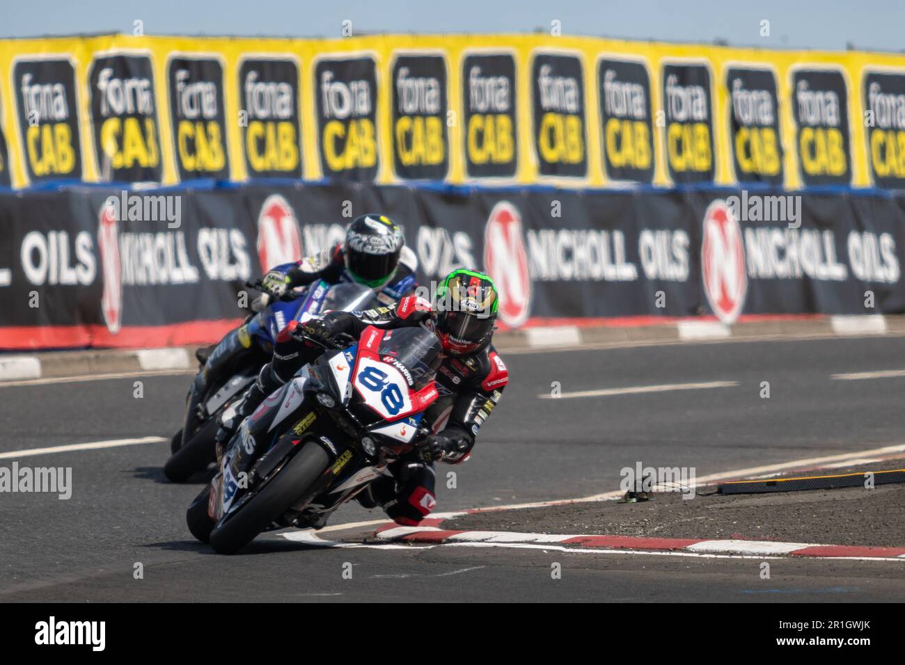 Portstewart, UK. 13th May, 2023. Emmet O'Grady Navigating the Chicane ...