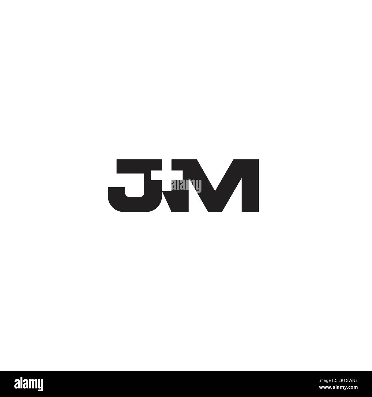 Letter JM and Medical Cross or Plus Sign logo or icon design Stock ...