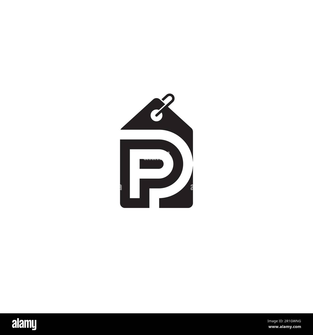 Price Tag and Letter P logo or icon design Stock Vector Image & Art - Alamy