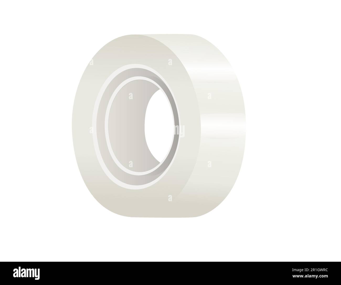 White scotch adhesive tape vector illustration isolated on white ...