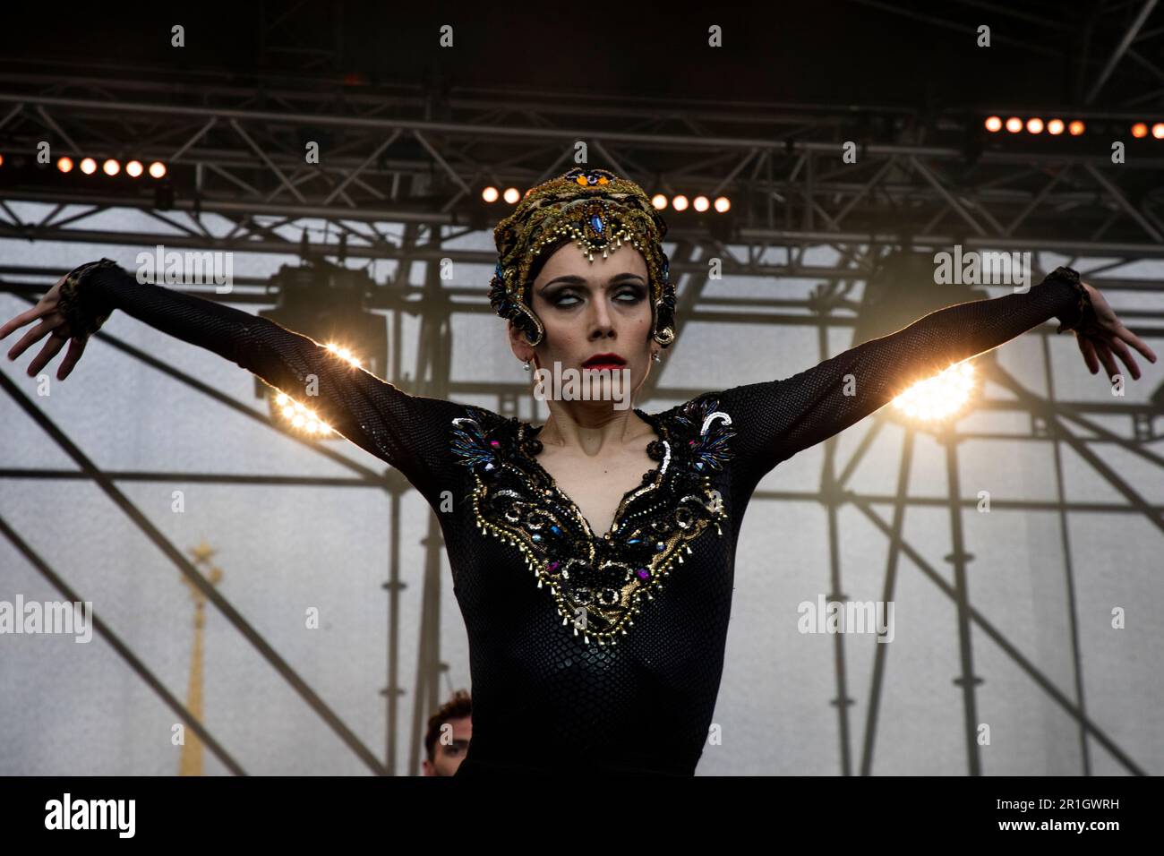 Moscow, Russia. 30th April, 2023. Performance of the Imperial Russian Ballet troupe with a ...