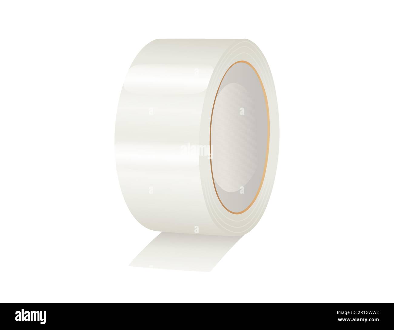 White scotch adhesive tape vector illustration isolated on white ...
