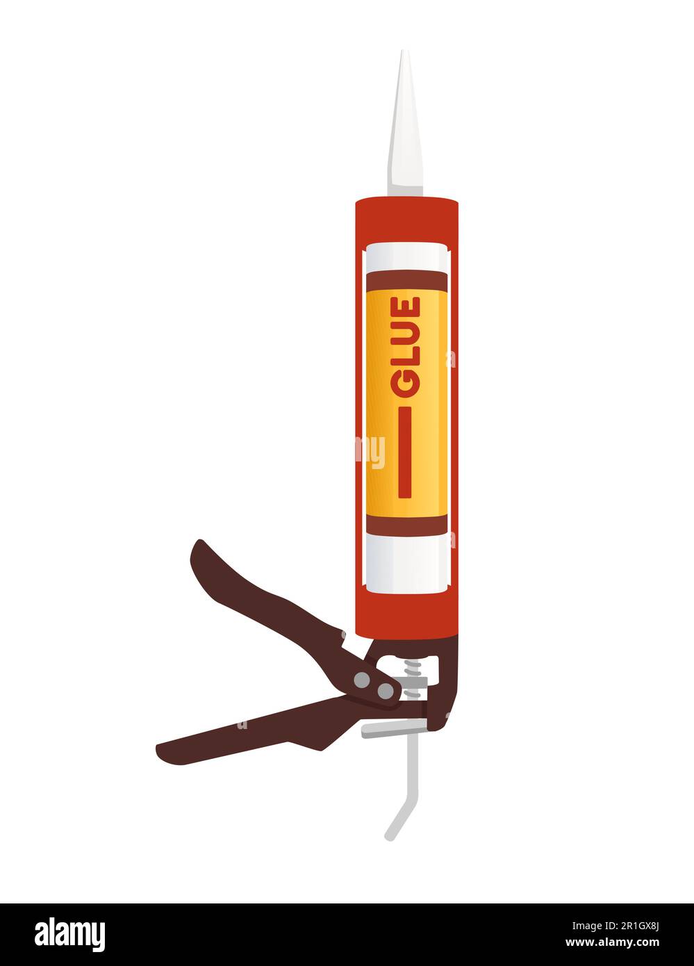 Glue gun vector illustration isolated on white background Stock Vector ...