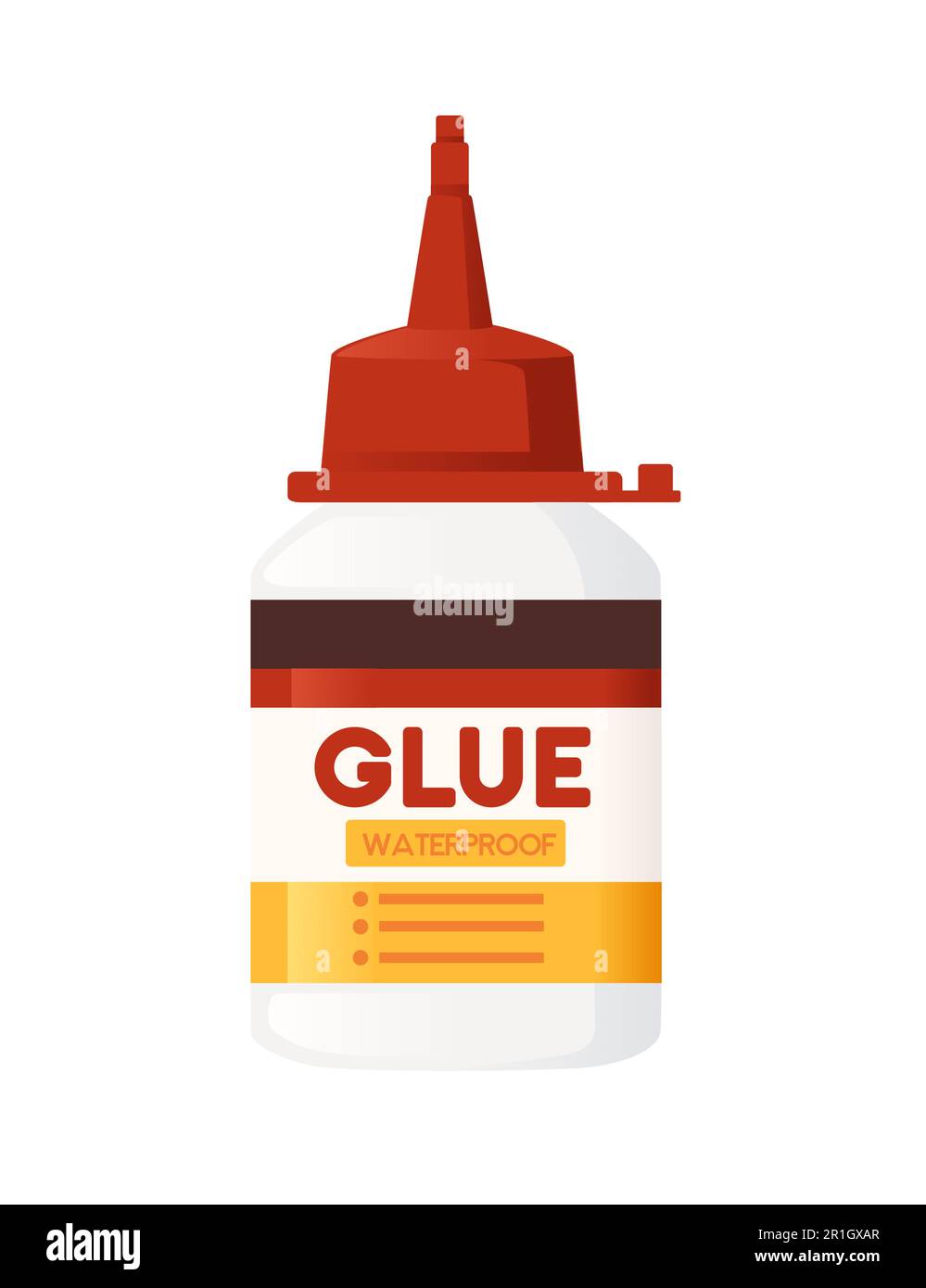 Plastic bottle of glue vector illustration isolated on white background ...